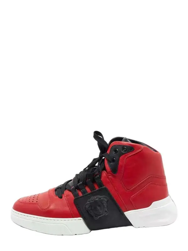 Versace Medusa High-top Sneakers - Red