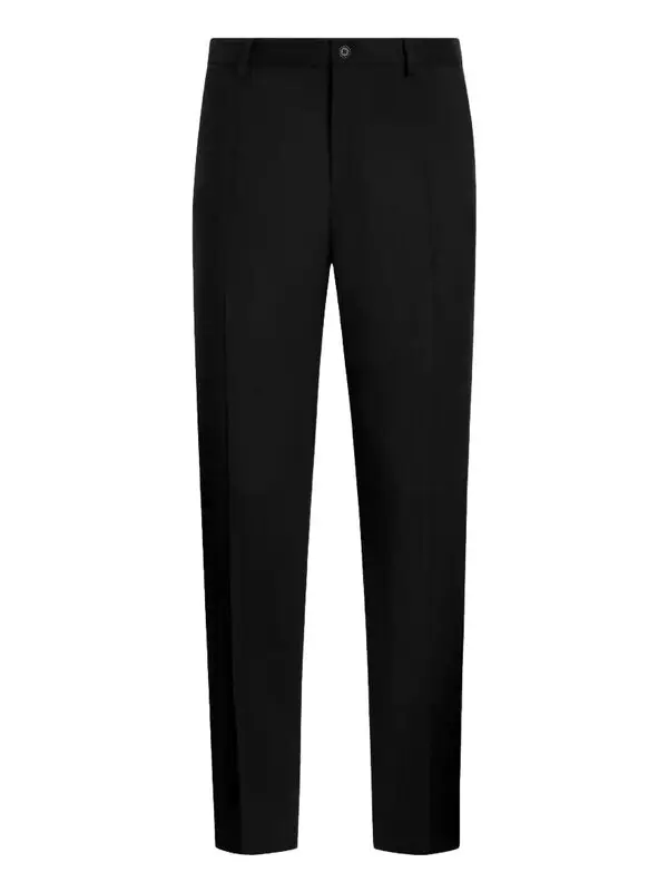 Dolce & Gabbana Wool Gabardine Trousers - Black
