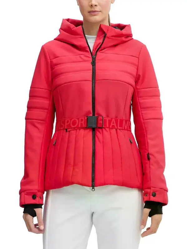SPORTALM Hooded Belted Ski Jacket - Red