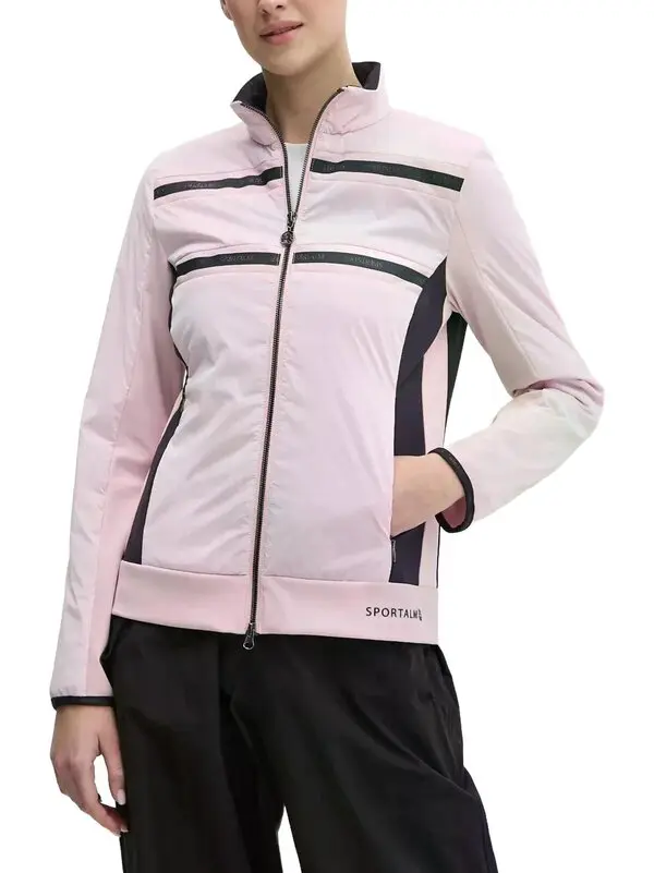 SPORTALM Logo-tape Zip-up Jacket - Pink