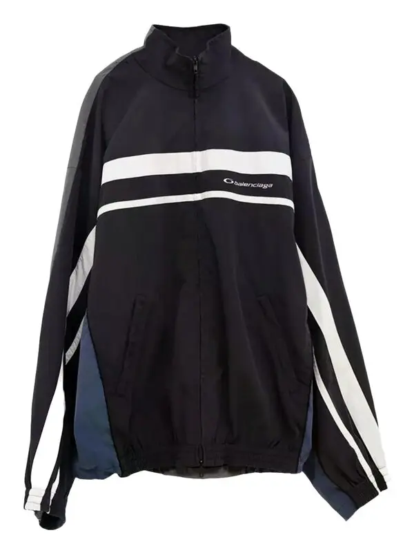 Balenciaga Panelled Zip-up Jacket - Black