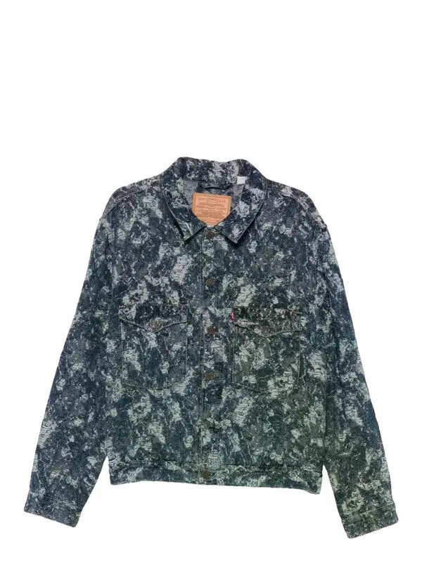 LEVI'S Distressed Denim Jacket - Blue
