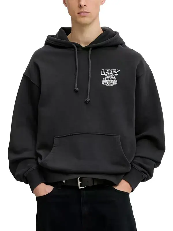 LEVI'S Graphic-print Drawstring Hoodie - Grey