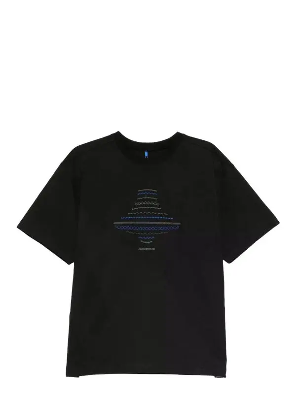 ADER ERROR Logo Embroidered T-shirt - Black