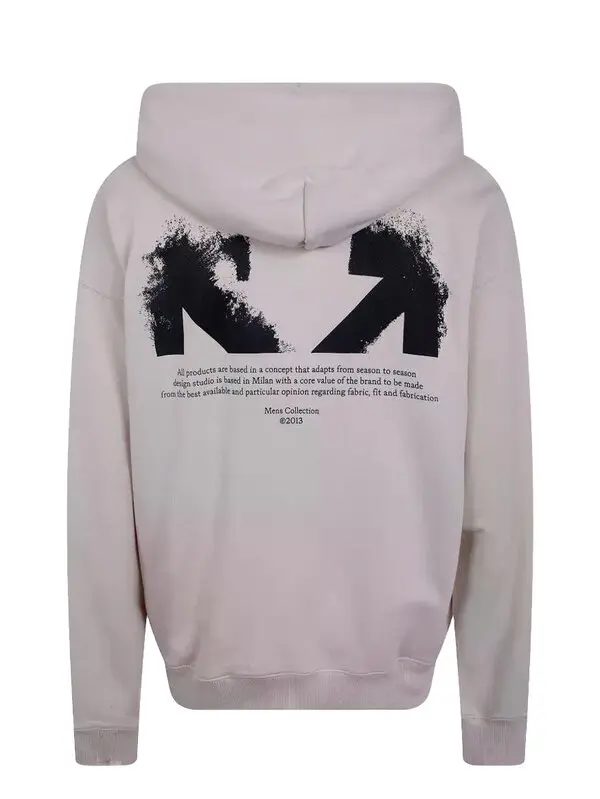 Off-White Long-sleeves Hoodie - Grey