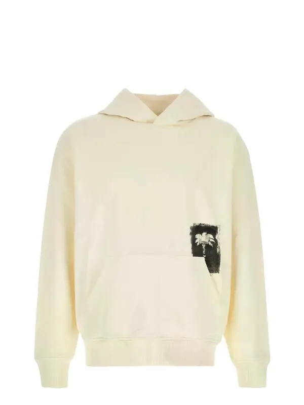 Palm Angels Palm Tree-print Hoodie - Neutrals