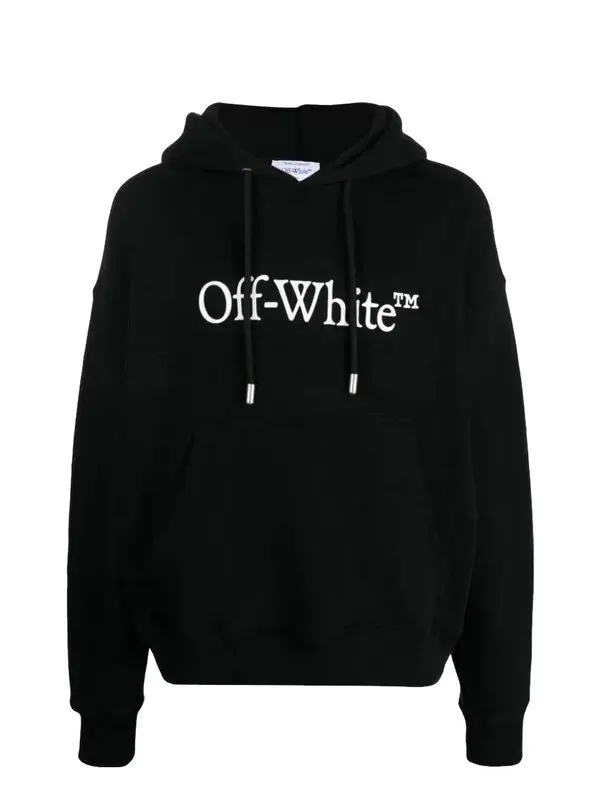 Off-White Logo-print Hoodie - Black