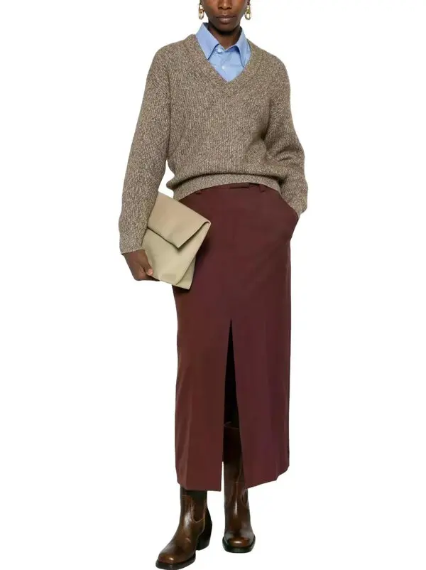 Brunello Cucinelli V-neck Sweater - Brown