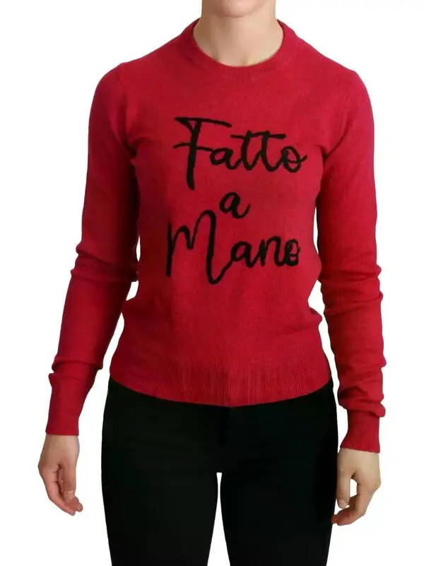 Dolce & Gabbana Embroidered-detail Sweater - Pink