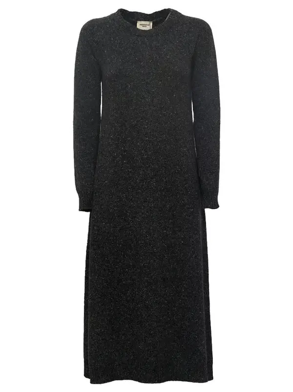 Max Mara Goccia Knit Midi Dress - Grey