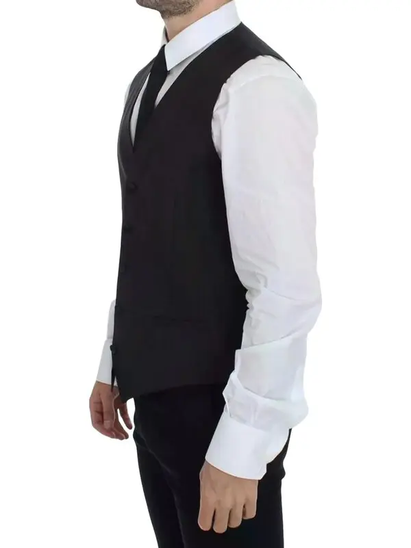 Dolce & Gabbana V-neck Waistcoat - Black