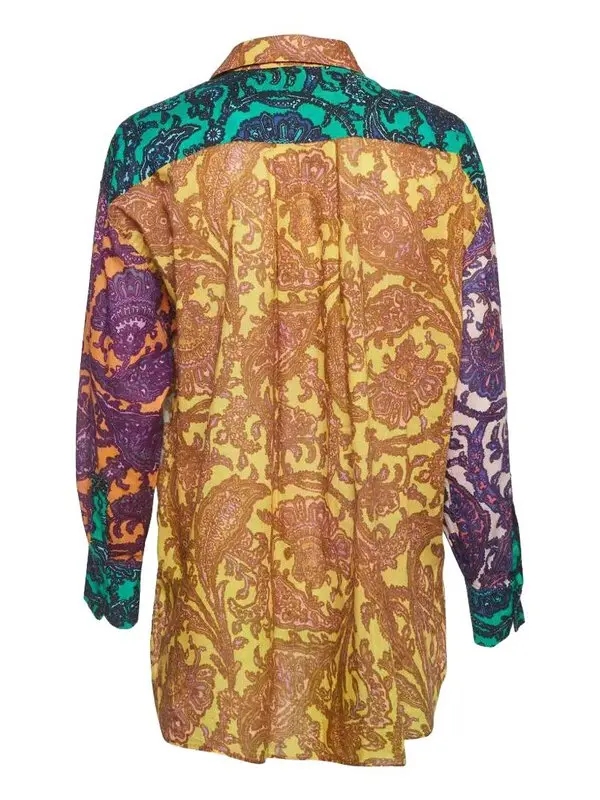 Zimmermann Tiggy Paisley-print Shirt - Orange