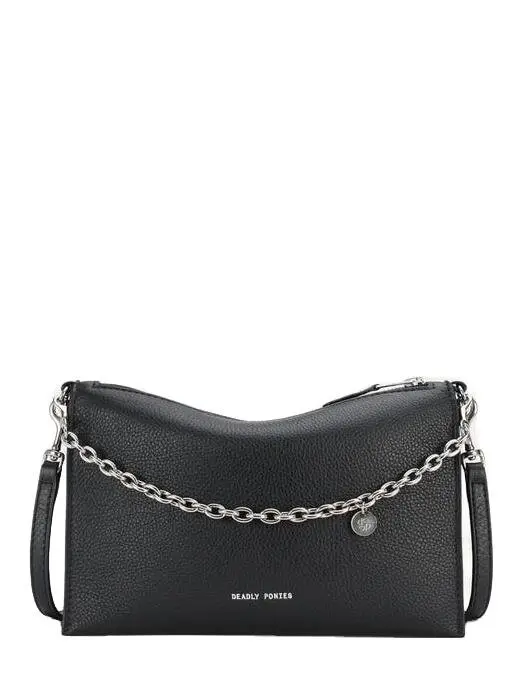 DEADLY PONIES Siamese Bag - Black/silver