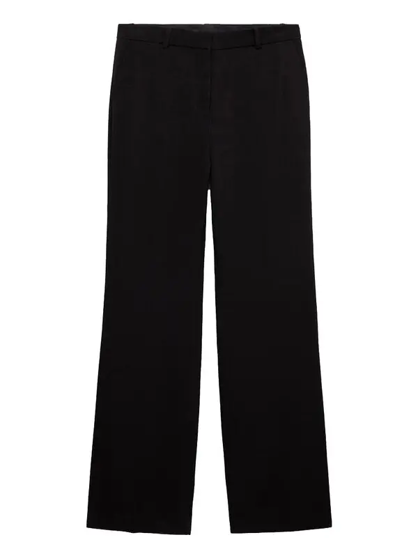 Mango Straight Suit Trousers - Black