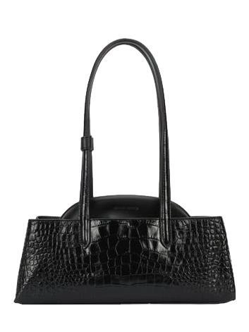 DEADLY PONIES Mini Vault Tote - Black Croc