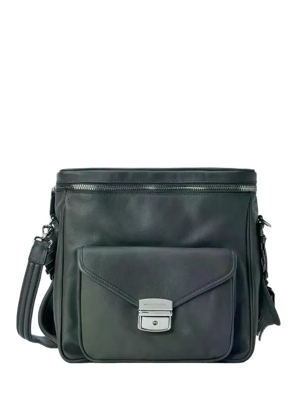 KIKO KOSTADINOV Prion Flap-pocket Leather Shoulder Bag - Grey