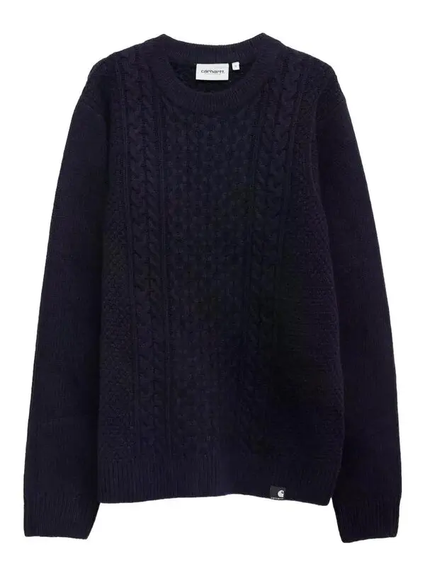 Carhartt Work In Progress Cable-knit Sweater - Blue