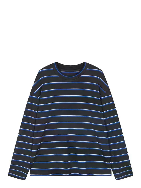 JNBY Stripe-print Long-sleeve T-shirt - Blue