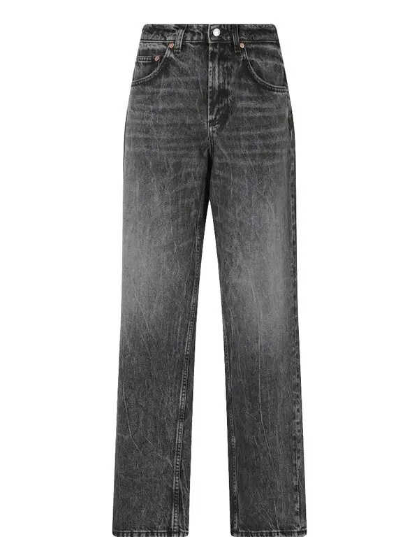 DEPARTMENT 5 Logo-patch Wide-leg Jeans - Grey