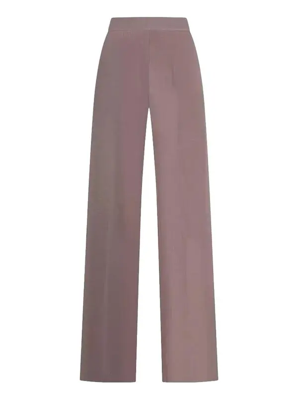Blumarine Wide-leg Virgin Wool Trousers - Neutrals