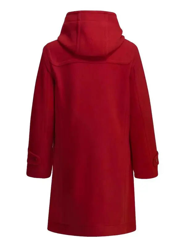 Saint James Venus Hooded Toggle-fastening Coat - Red