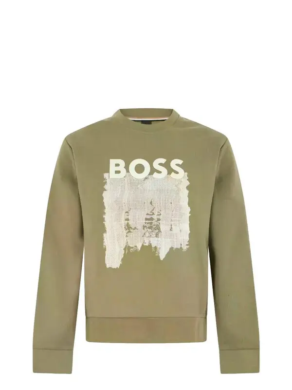 BOSS Logo-print Sweatshirt - Green