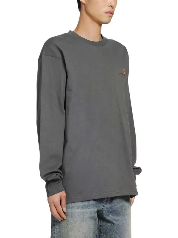 Carhartt Work In Progress American Script Long-sleeve T-shirt - Grey