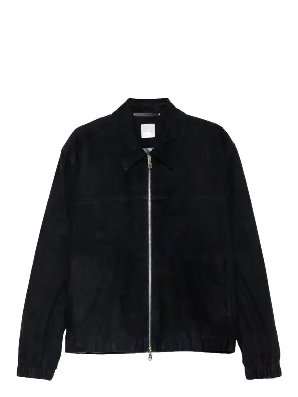 Paul Smith Suede Zip-up Jacket - Blue