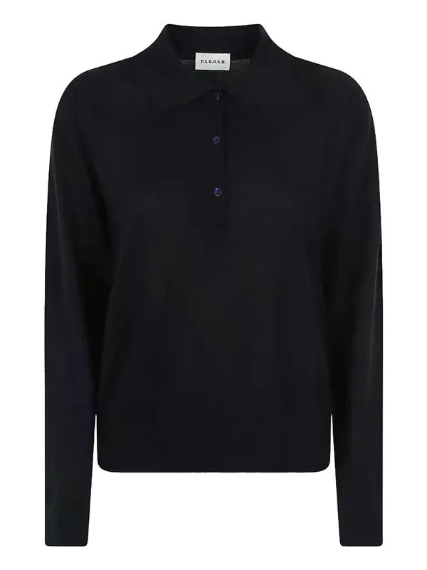 P.a.r.o.s.h Polo-collar Sweater - Blue