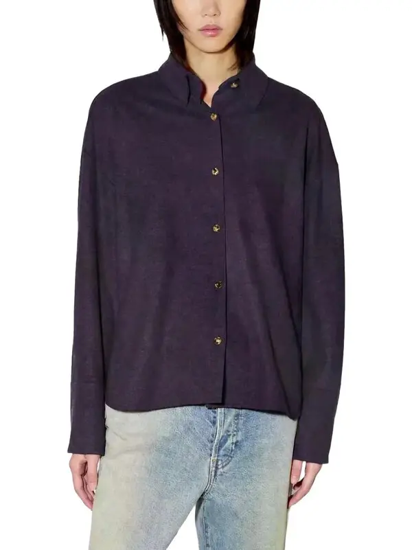 Liviana Conti Button-down Long-sleeve Shirt - Blue