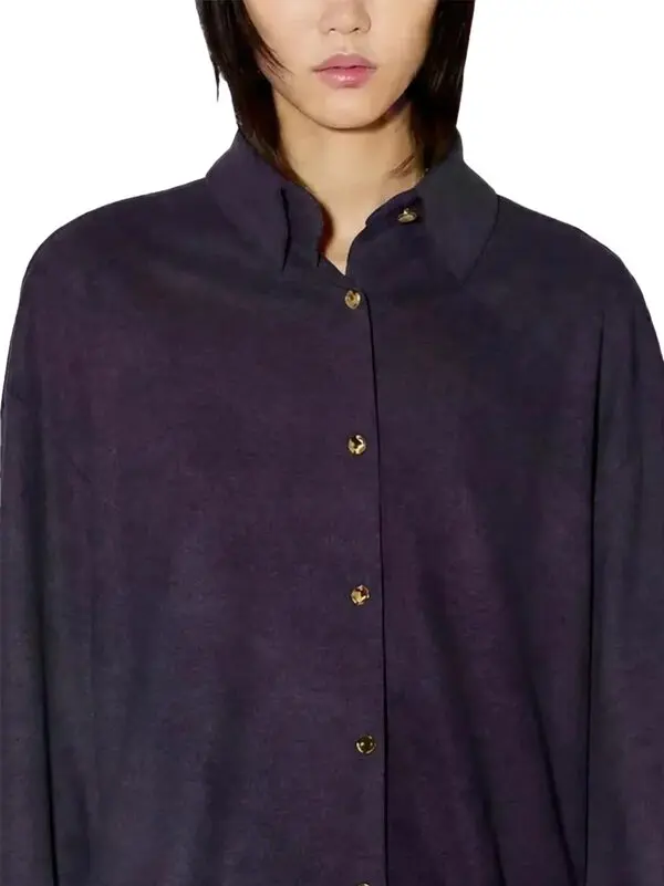 Liviana Conti Button-down Long-sleeve Shirt - Blue