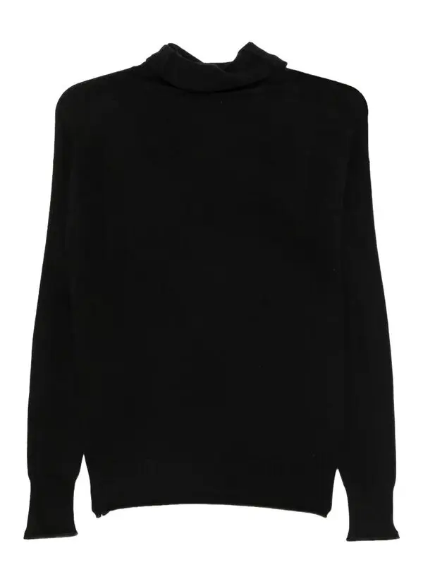 C.T.PLAGE Cashmere Roll-neck Sweater - Black