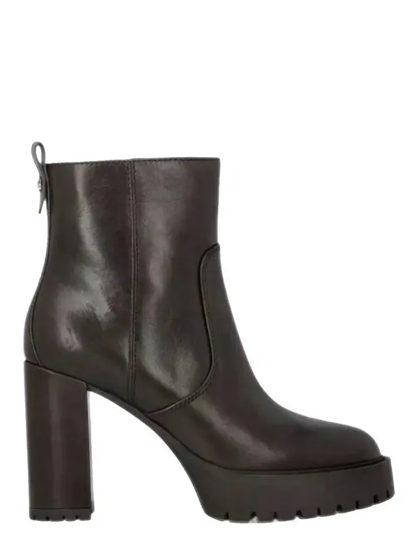 Pinko Leather Ankle Boots - Brown