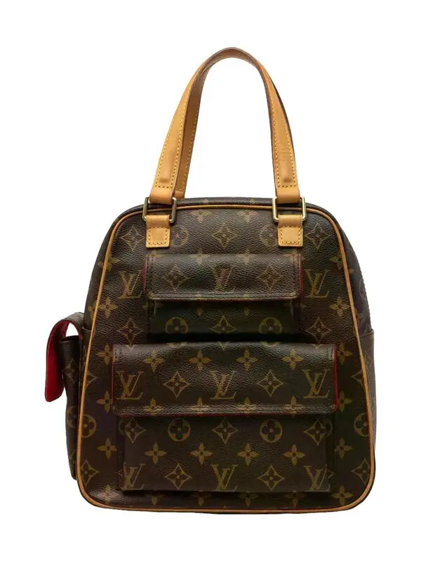 LOUIS VUITTON 2003 Monogram Excentri Cite Handbag - Brown