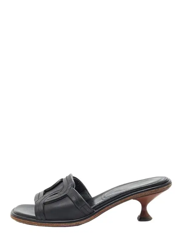 TOD'S Kate Slide Kitten-heel Sandals - Black