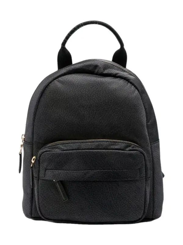 Borbonese Graffiti-print Backpack - Black