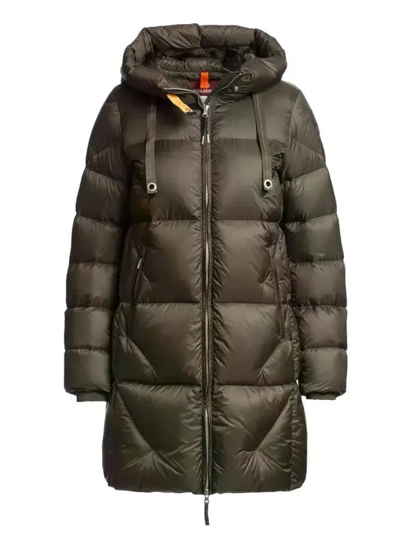 PARAJUMPERS Janet Quilted Hooded Jacket - Brown