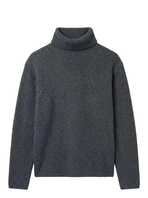 BERNER KUHL Ribbed Roll-neck Sweater - Grey