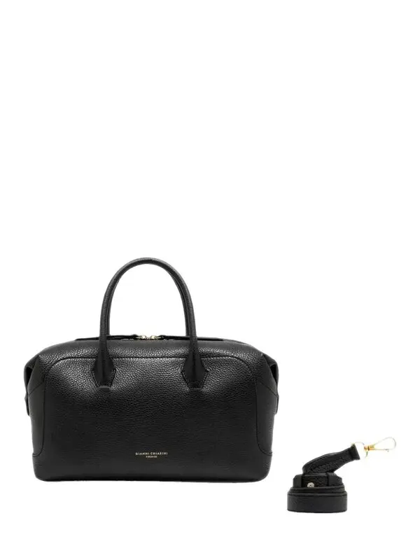 GIANNI CHIARINI Gemma Grained Leather Tote Bag - Black