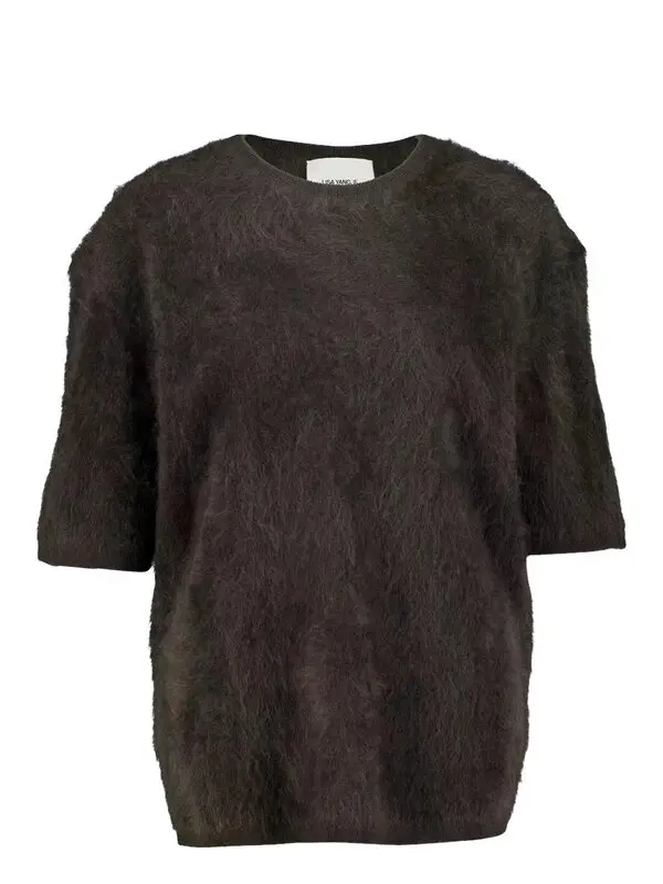 LISA YANG Maren Brushed-cashmere Sweater - Brown