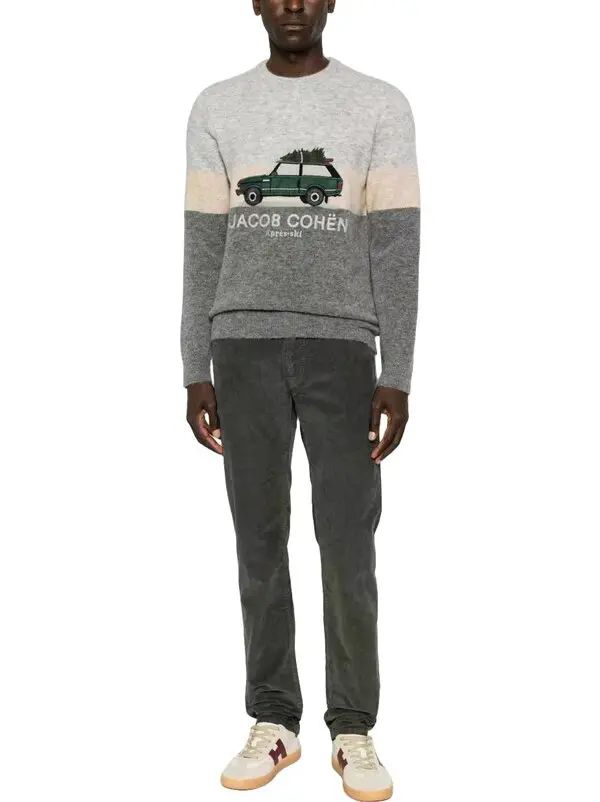 JACOB COHЁN Après-ski Intarsia-knit Sweater - Grey