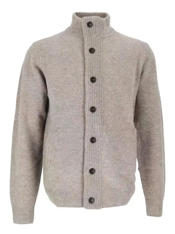 Barbour Essential Patch Zip-up Cardigan - Grey
