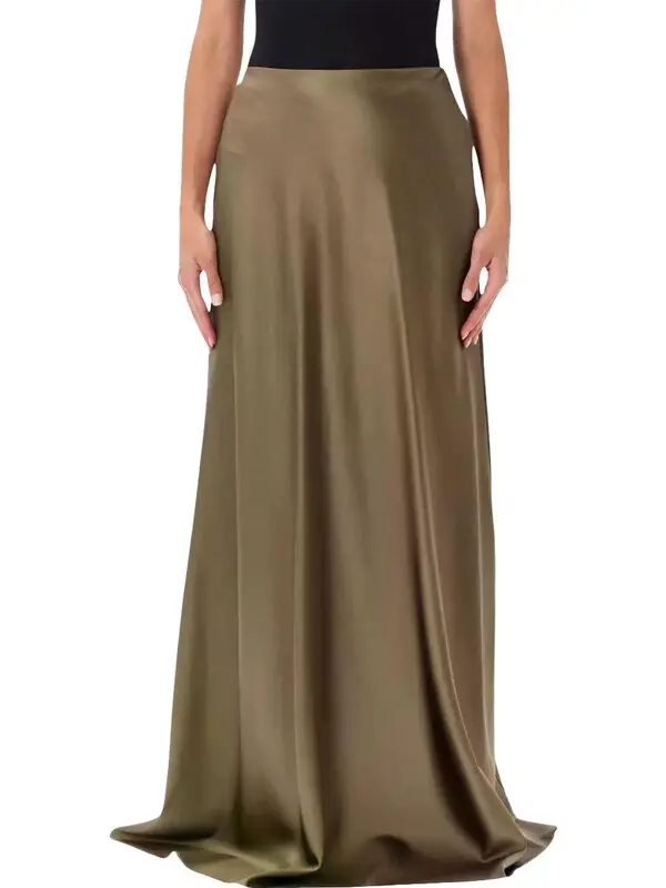 Ralph Lauren Satin-finish Flared Skirt - Neutrals