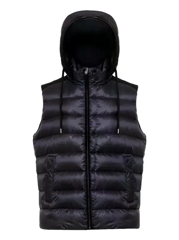 Herno Resort Ultralight Hooded Gilet - Black