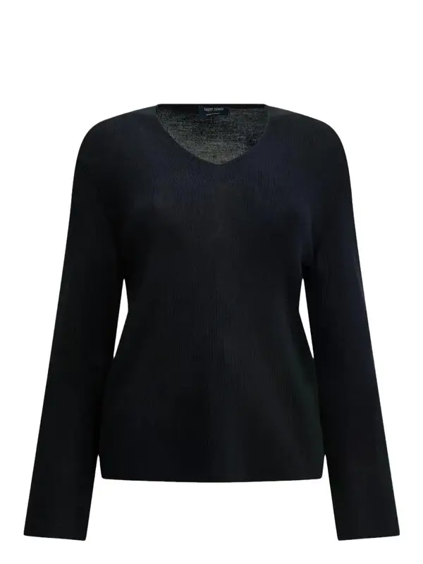 Saint James Bréhat V-neck Sweater - Blue