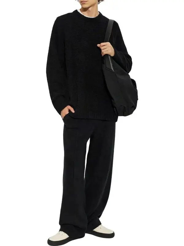 LANEUS Long-sleeves Sweater - Black