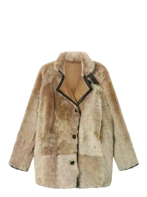 Isabel Marant Étoile Rema Shearling Coat - Neutrals