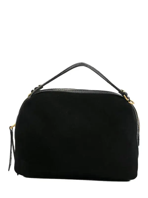 GIANNI CHIARINI Alifa Ostrich-effect Leather Tote Bag - Black