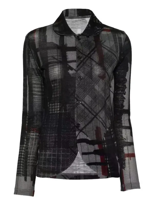 Y’s All-over Graphic-print Shirt - Black