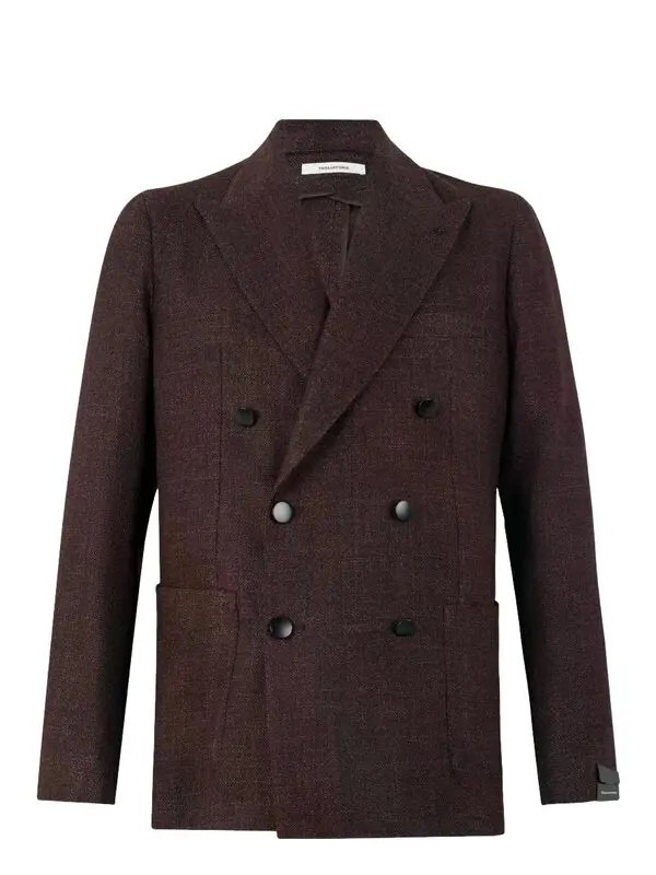 Tagliatore Double-breasted Peak-lapel Blazer - Brown